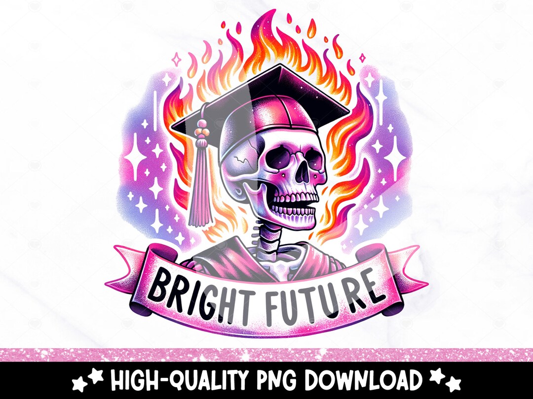 Snarky Graduation Skeleton PNG: Funny Clipart Design (digital Download ...