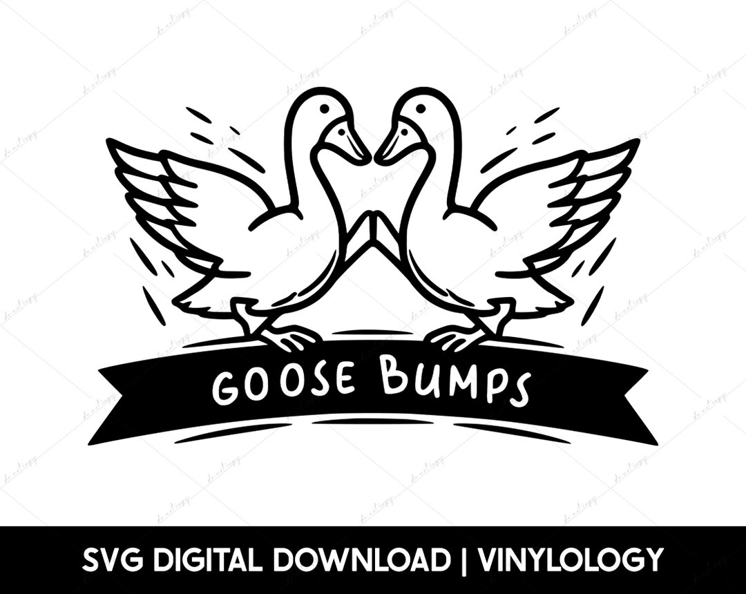 Goosebumps Trendy SVG, Aesthetic Svg, Cute Geese Svg, Goose Bumps ...