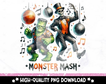 Monster Mash PNG, Spooky Halloween Clipart, Halloween Skeleton Monster ...
