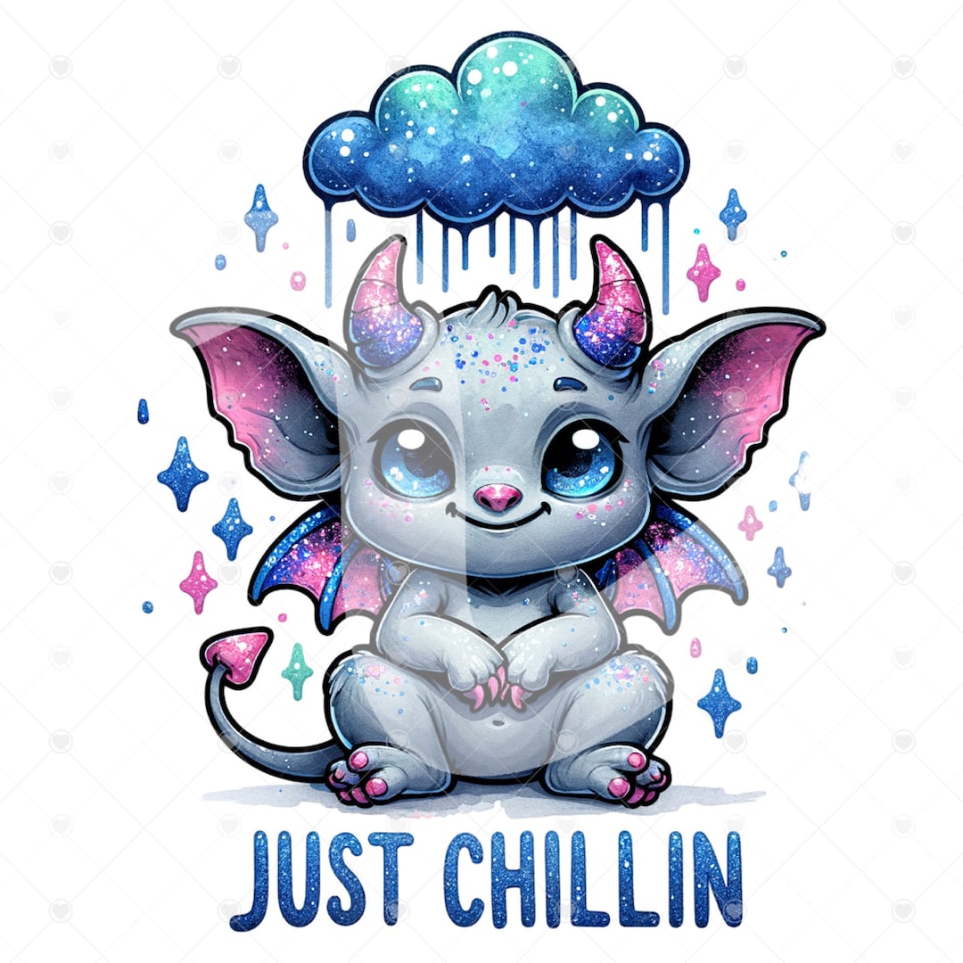 Cute Gargoyle PNG, Funny Gargoyle Just Chillin Clipart, Spooky Png Sublimation Design, Gargoyle ...