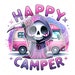 Grim Reaper Happy Camper PNG: Spooky Camping Design (digital Download ...