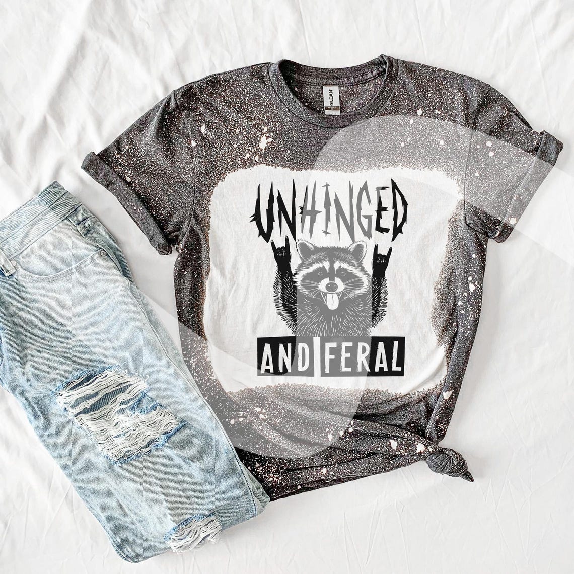 Funny Raccoon PNG: Unhinged Feral Rock N Roll (digital Download) - Etsy