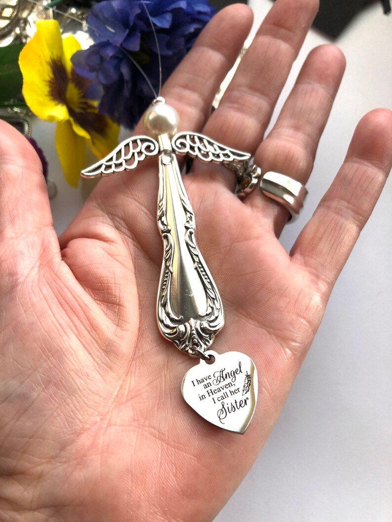 Home & Living memorial for mom spoon angel Mom memorial angel Memorial ...