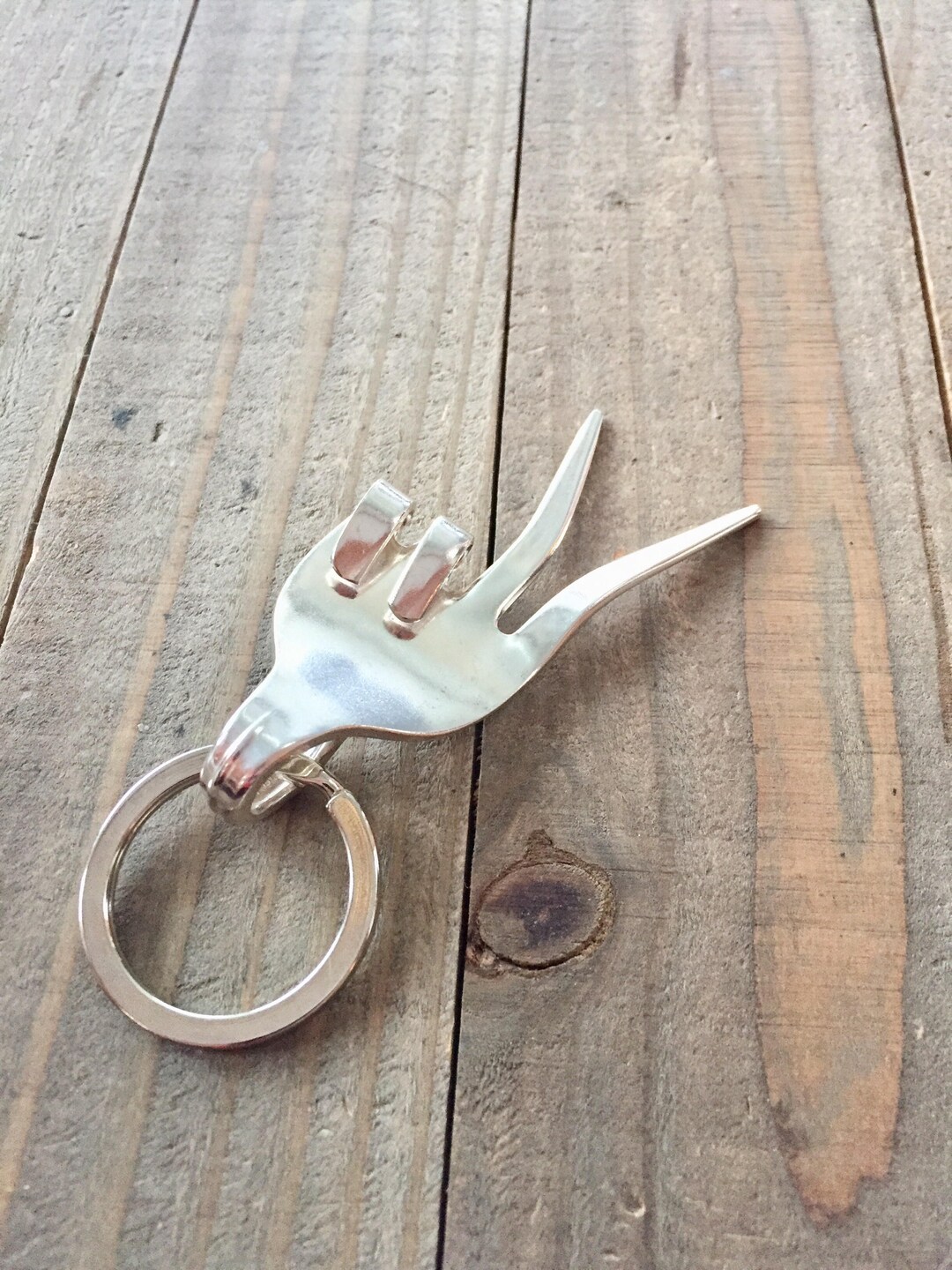 Fork Keychain| Peace Sign Keychain |spoon Keychain | Flatware Keychain ...