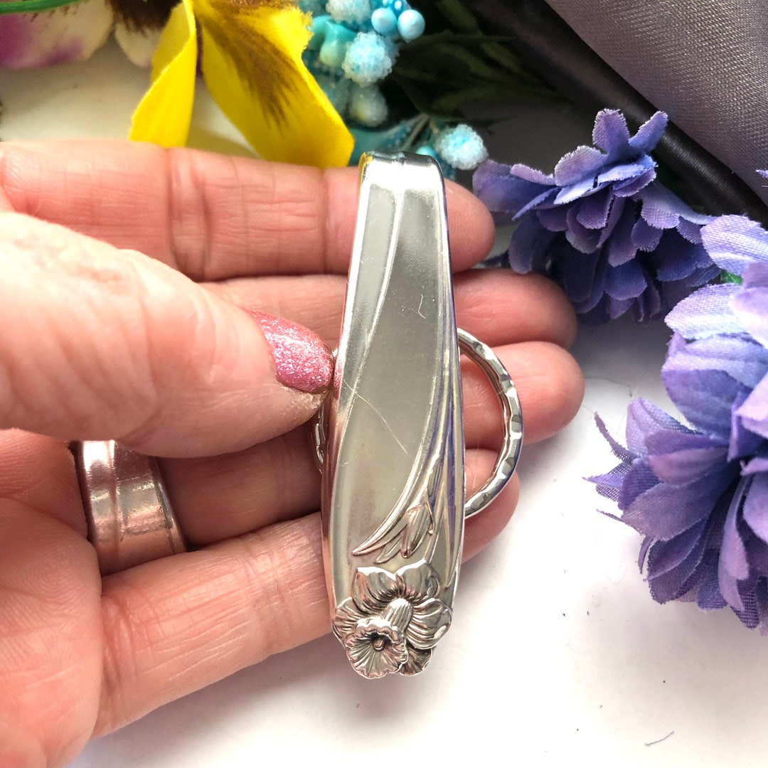 Daffodil Purse Hook Keychain|spoon Handle Keychain | Purse Hook ...