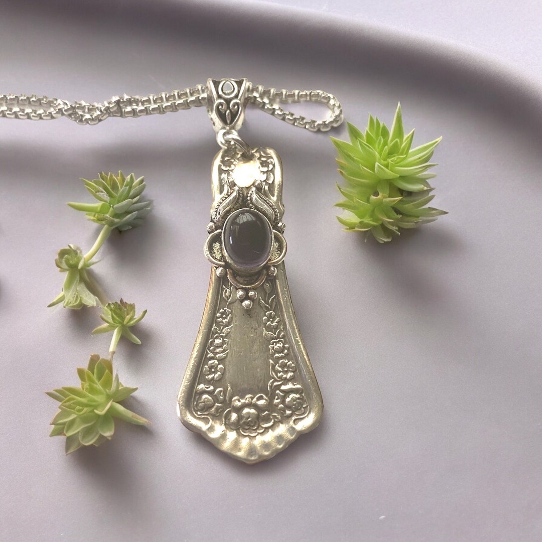 Spoon Pendant. Silverware Pendant/necklace, Spoon Necklace, Silverware ...