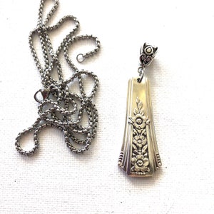 Fortune Spoon Necklace Spoon Pendant Silverware Jewelry Vintage ...