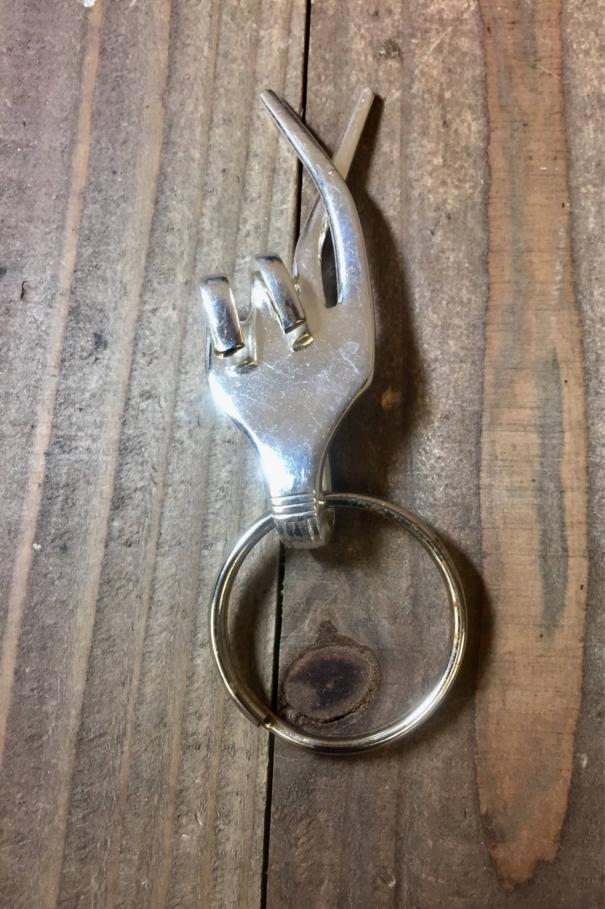 Good Luck Keychain Fingers Crossed Keychain Keychain - Etsy