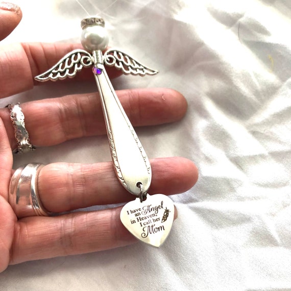 Home & Living memorial for mom spoon angel Mom memorial angel Memorial ...
