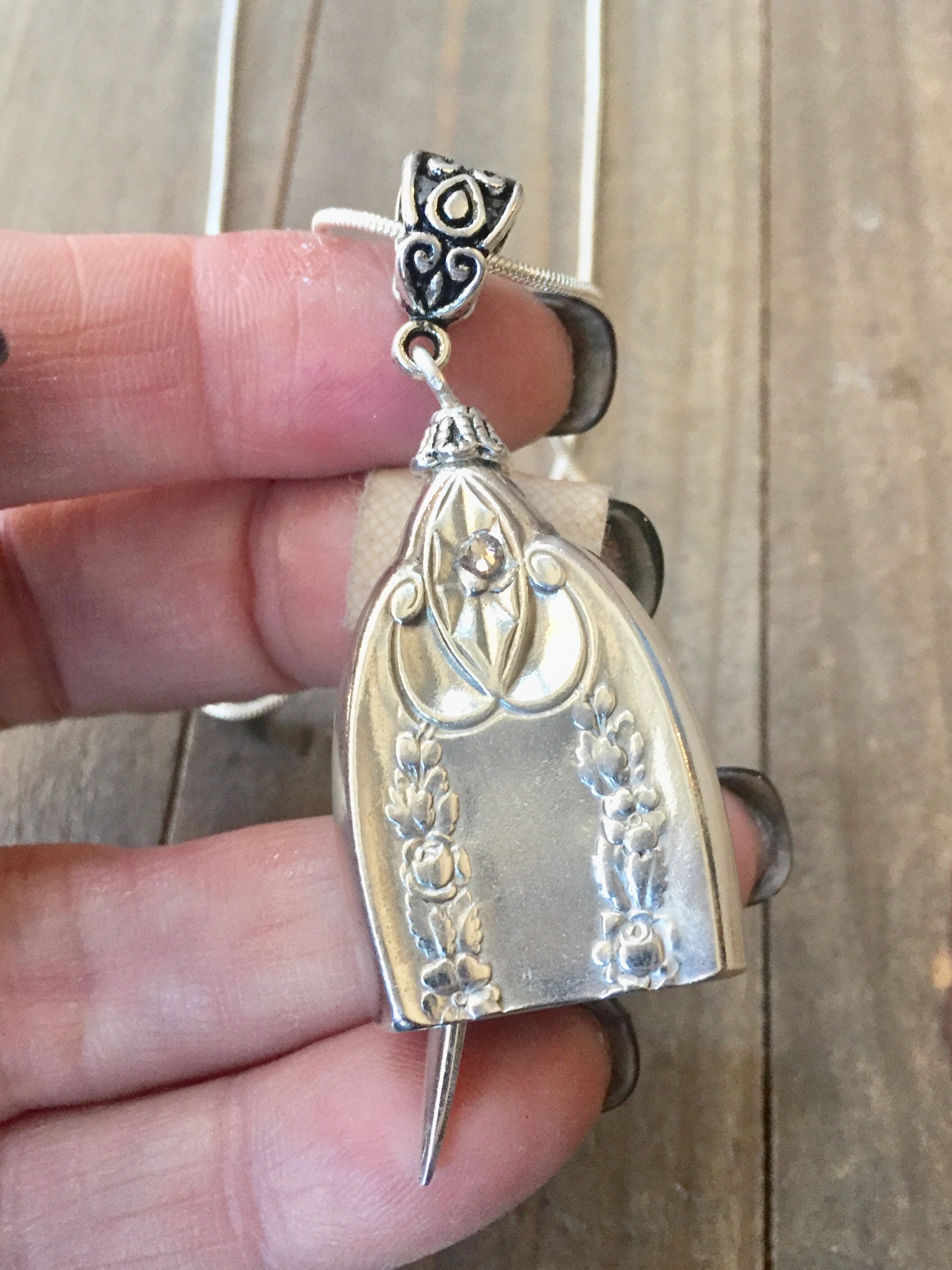 Bell knife handle pendant necklace Old colony Bell necklace | Etsy