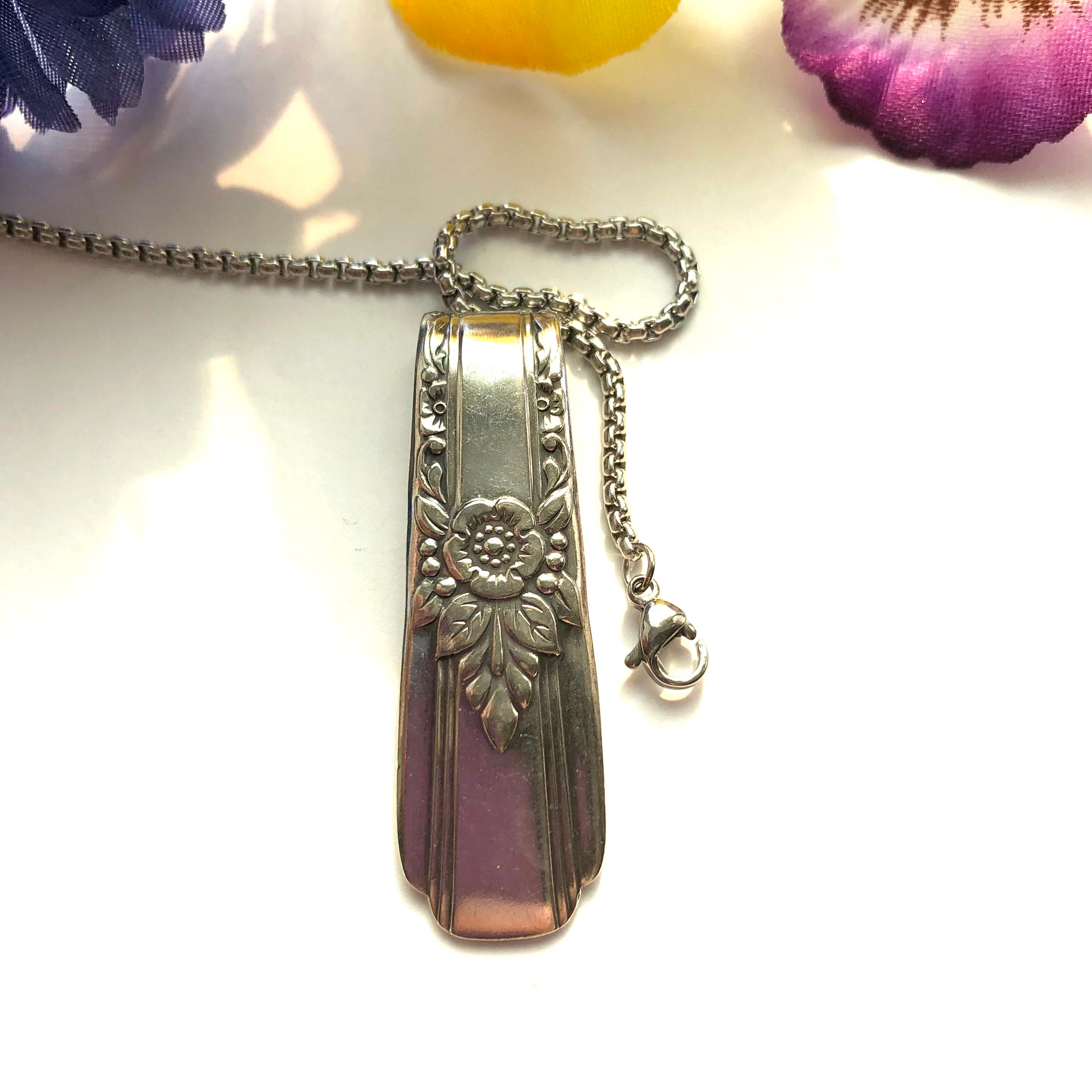 Spoon Necklace Spoon Pendant Silverware Jewelry Spoon | Etsy