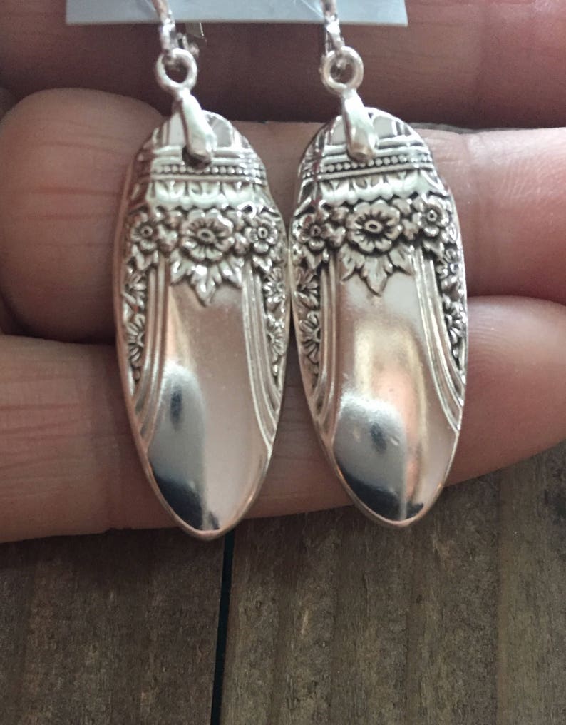 Silverware earrings spoon earrings First love silverware | Etsy