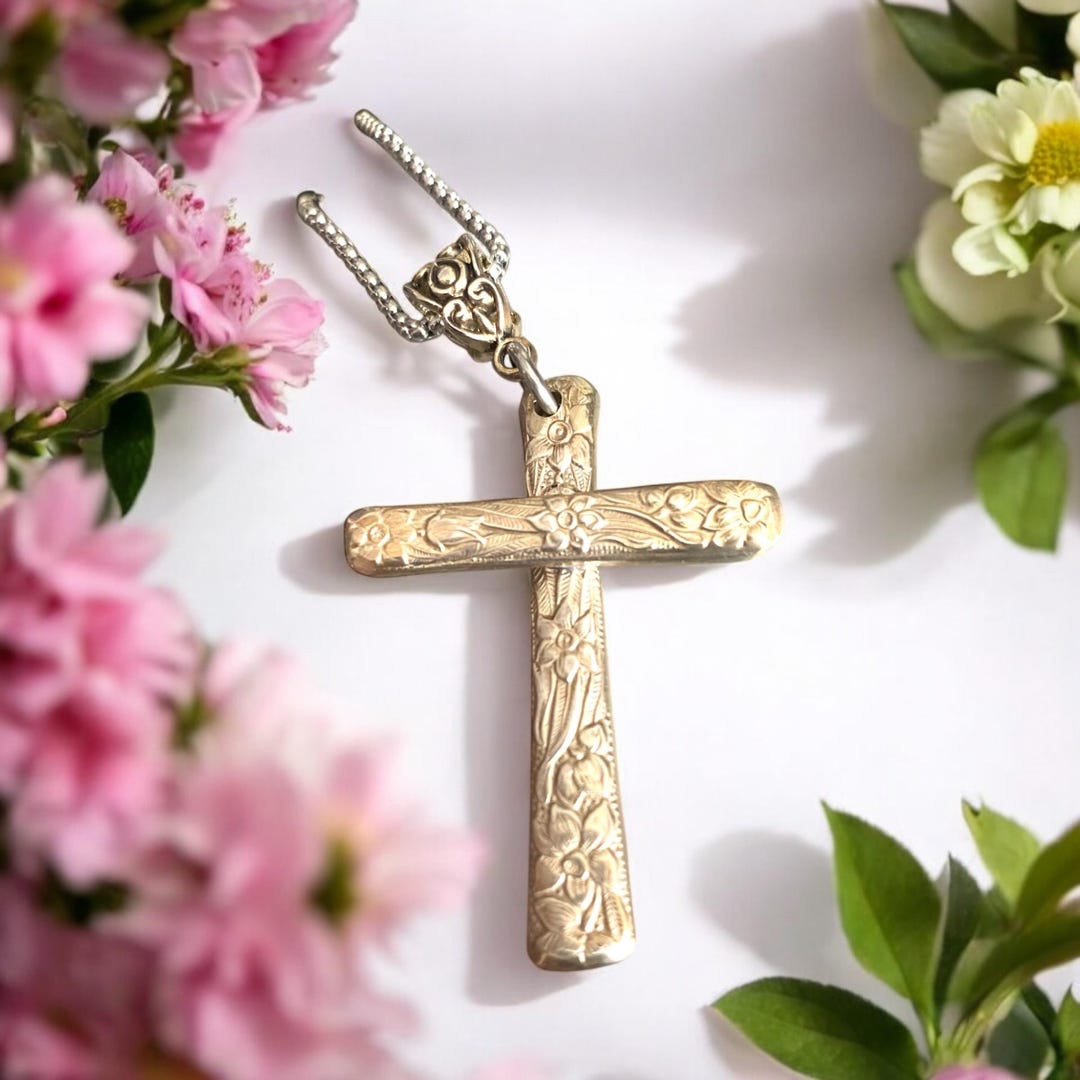 Silverware Cross, Narcissus Silver Cross, First Communion Gift ...