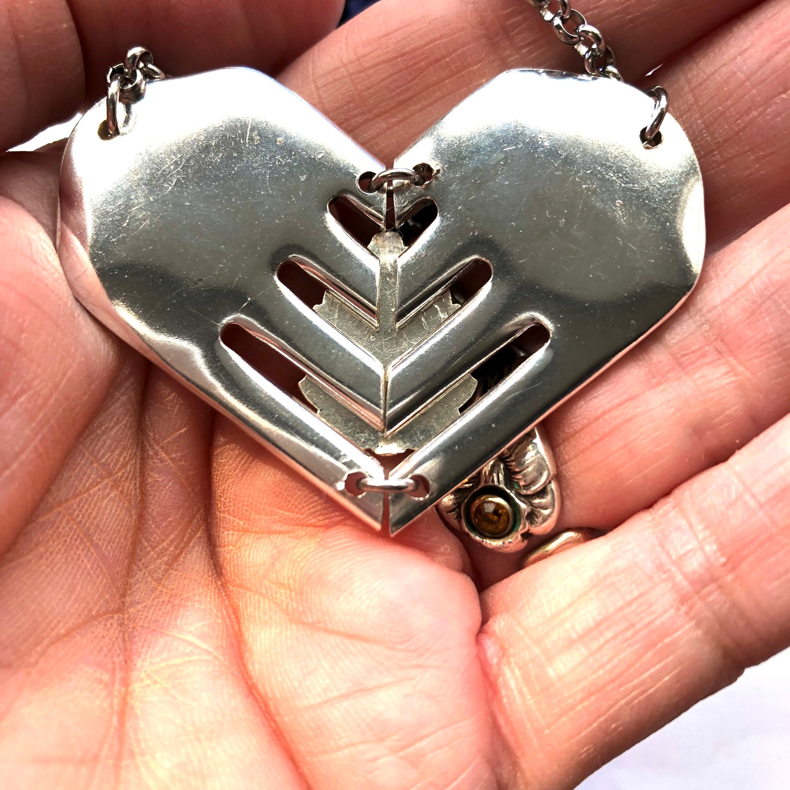 Heart Pendant. Fork Pendant Spoon Jewelry Silverware - Etsy