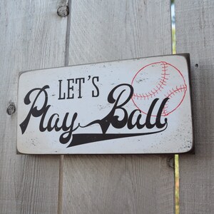 Let's Play Ball Wood Sign – Sports Nursery Decor - Etsy