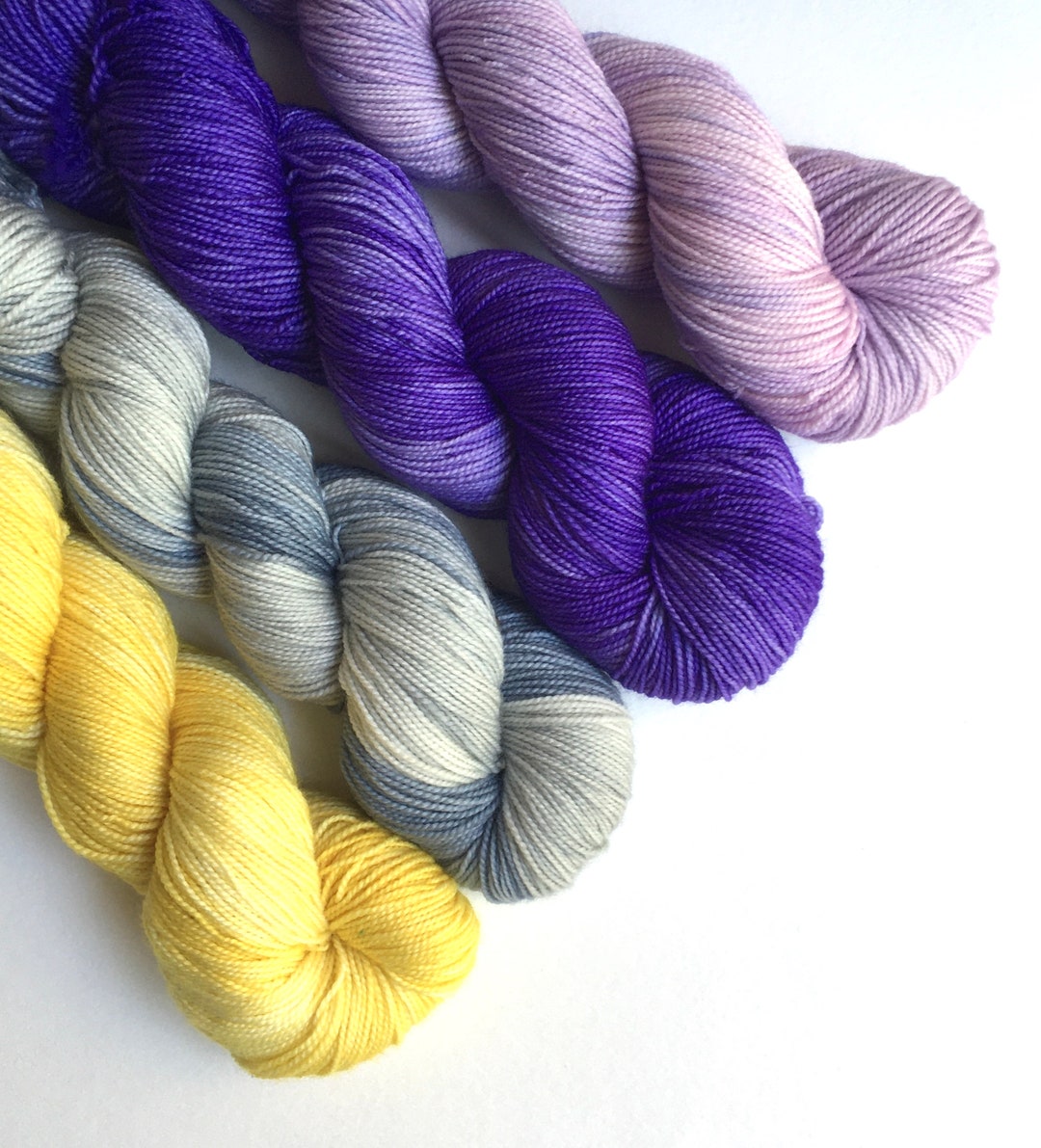 4 Skein Kit. Sharon Road Trip MKAL Hand Dyed Yarn. Merino. Sock Weight ...