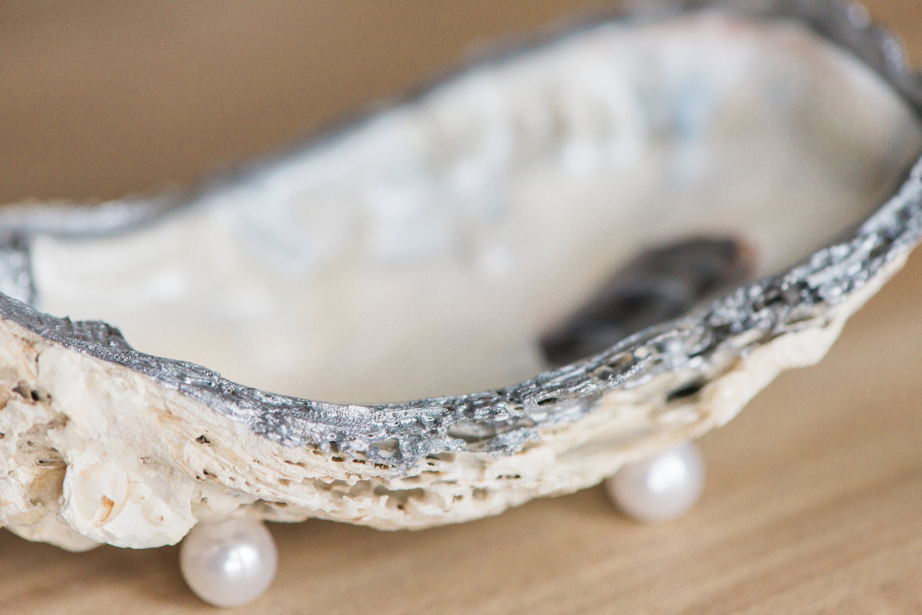 Medium 3 Oyster Shell Jewelry Dish - Etsy