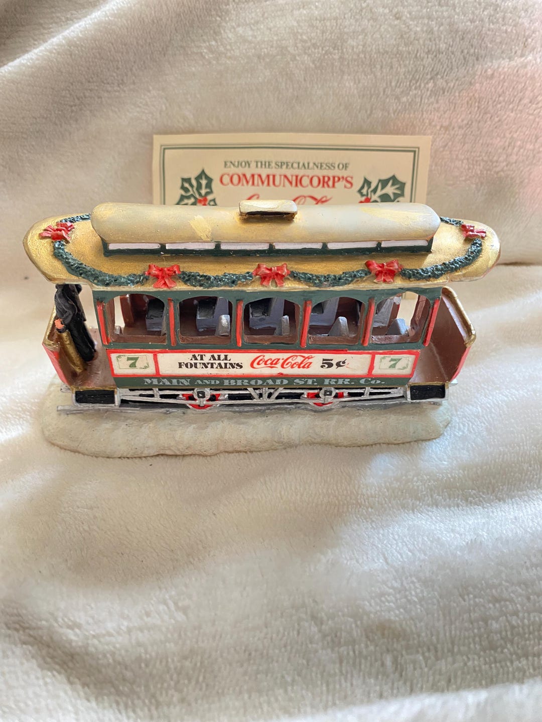 Vintage Coca-cola Trolley Car Town Square Collection - Etsy