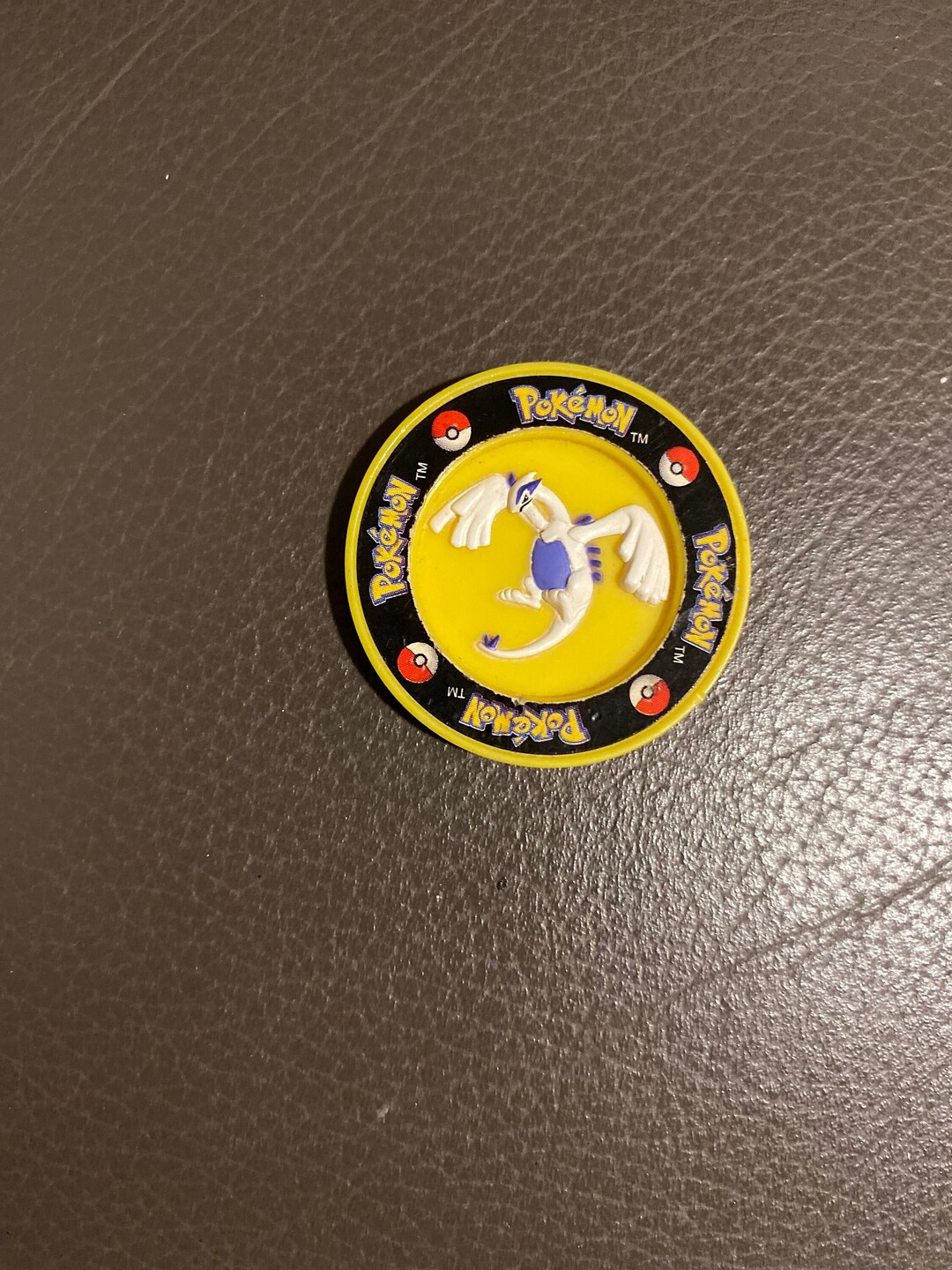 Pokemon the Movie 2000 Yellow Plastic 3D Legendary Lugia Promo Coin ...