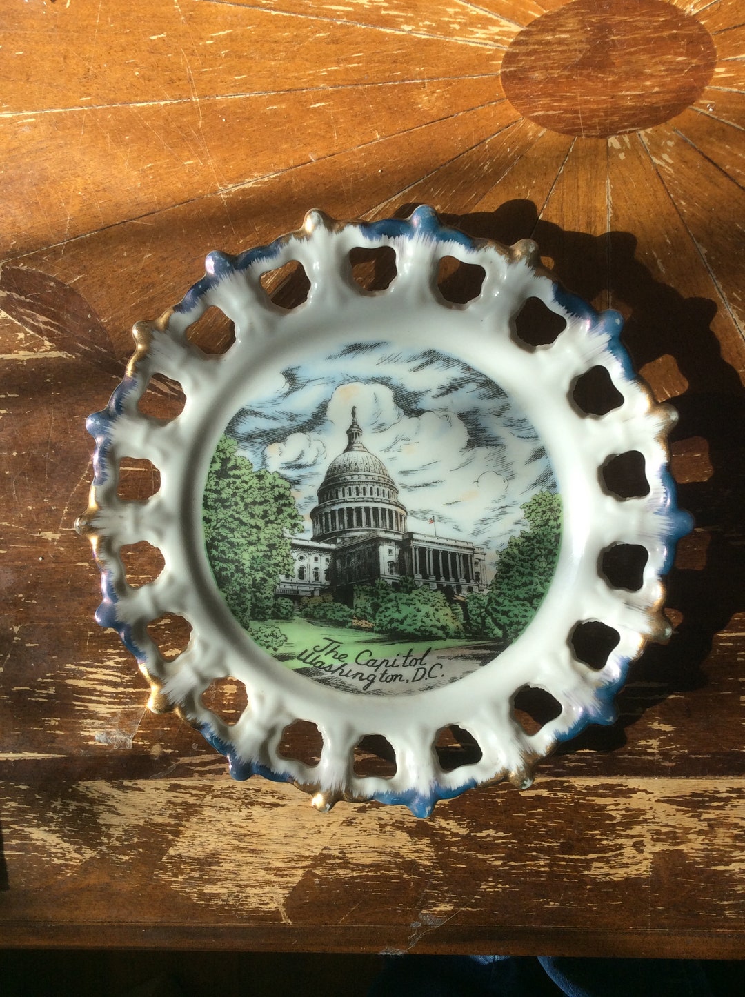 Vintage US Capitol Building Washington DC Plate Souvenir - Etsy UK