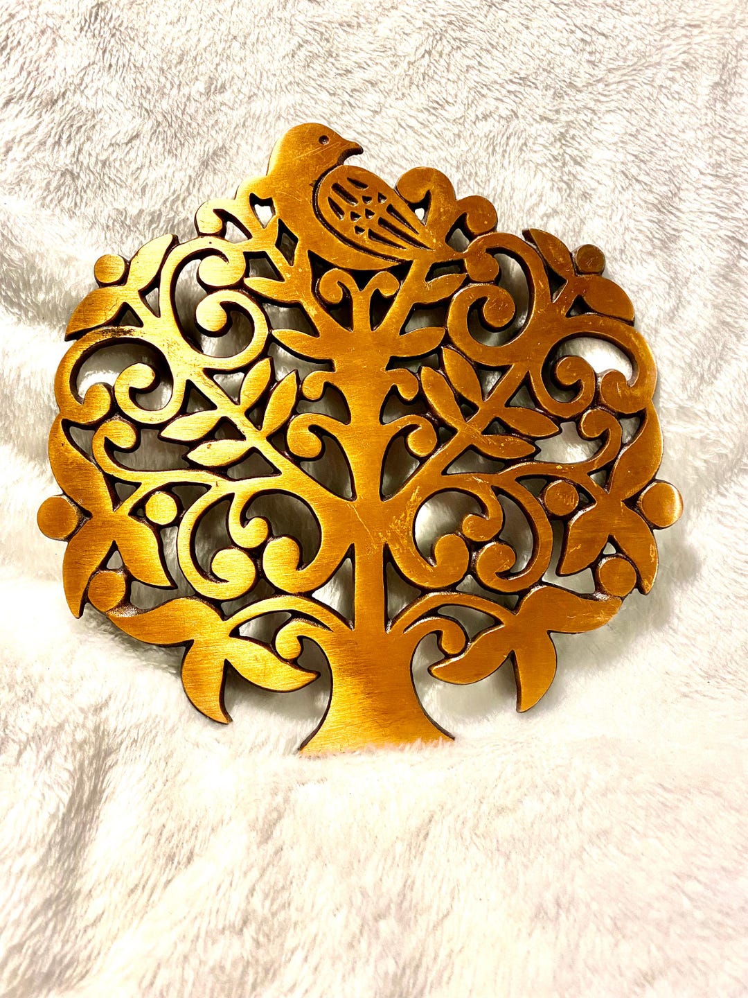 Vintage Partridge in Tree Trivet - Etsy