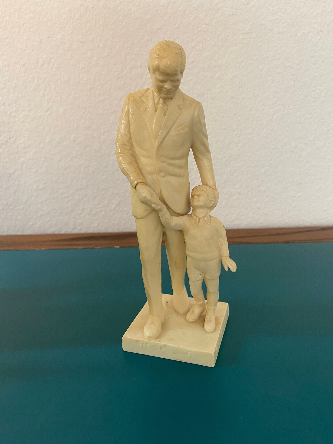 Fathers Love John F Kennedy and John John JFK Jr Statue Figure 1966 6 1 ...