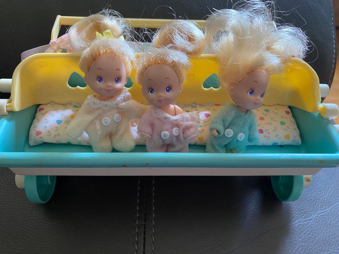 Vintage 1989 Tyco Quints Carriage Stroller for 5 Rare Good Condition ...