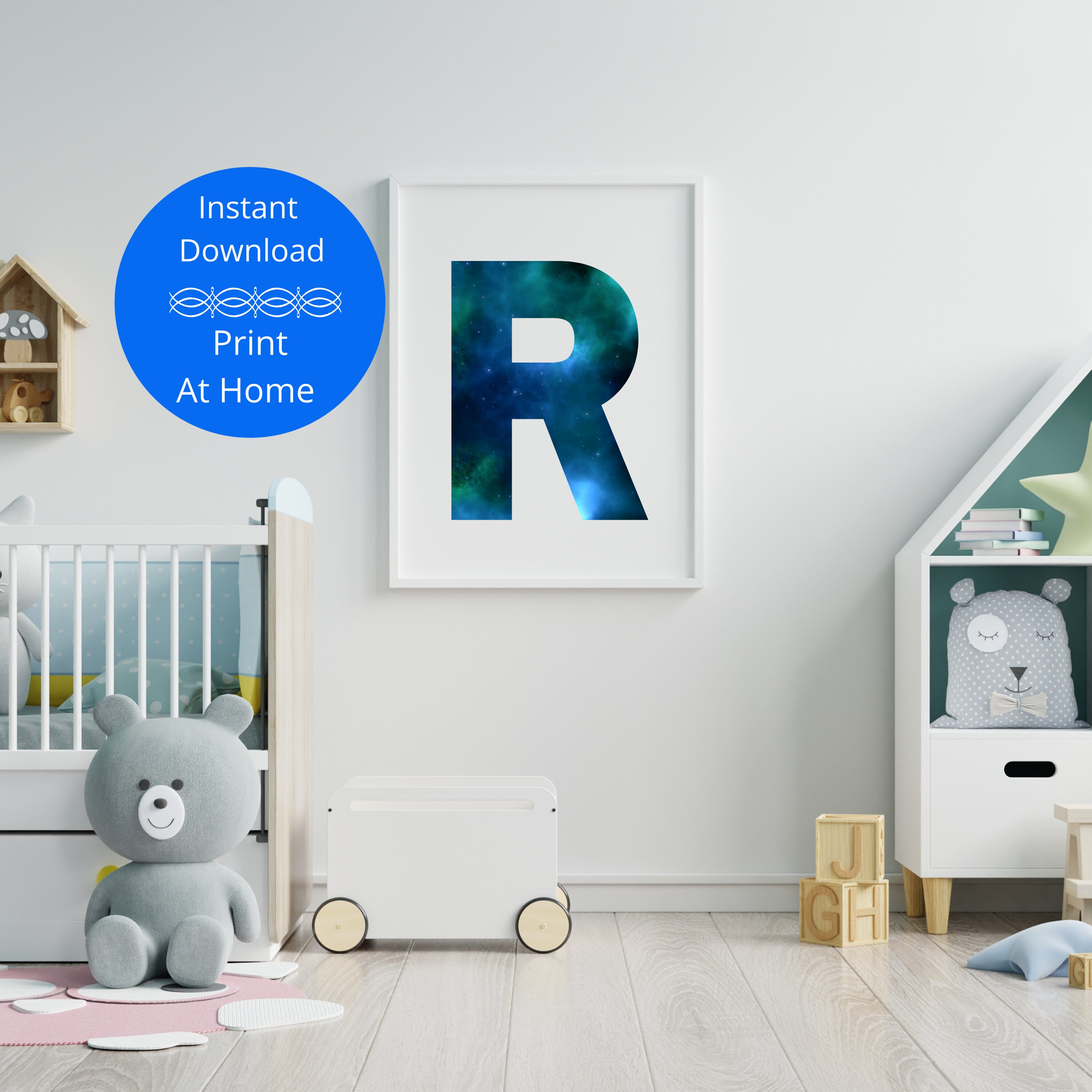 Galaxy Letter R Svg Instant Download Alphabet Decor for Star | Etsy India