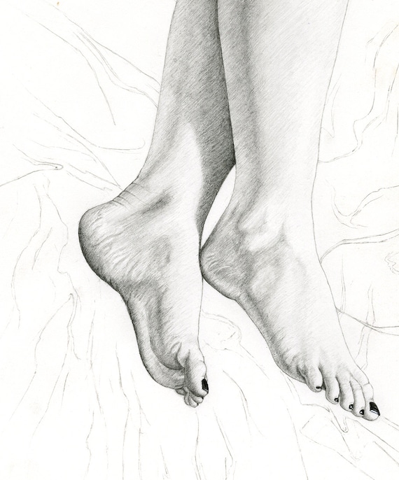 Pencil Sketches Of Feet