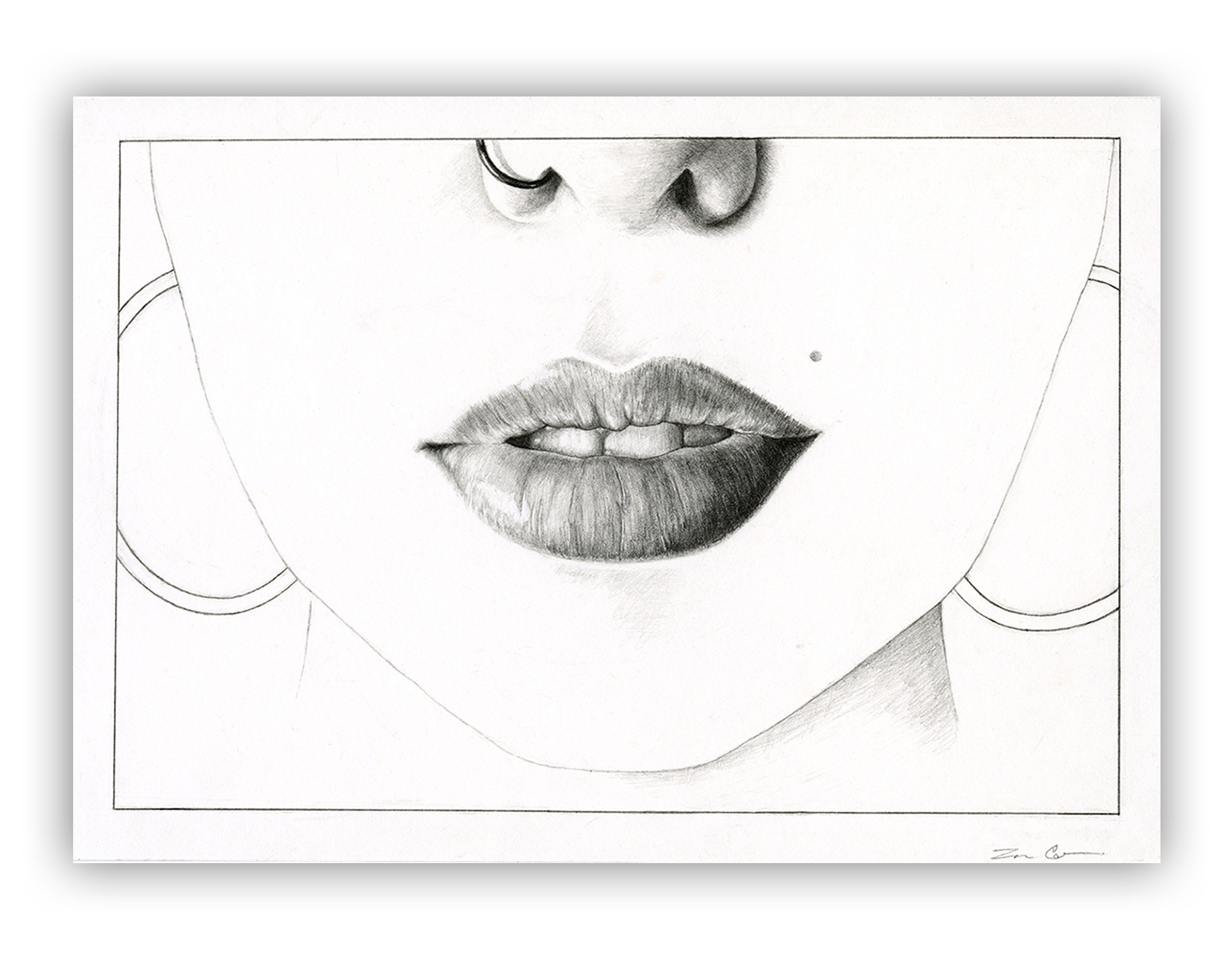 Female Lips Sketch