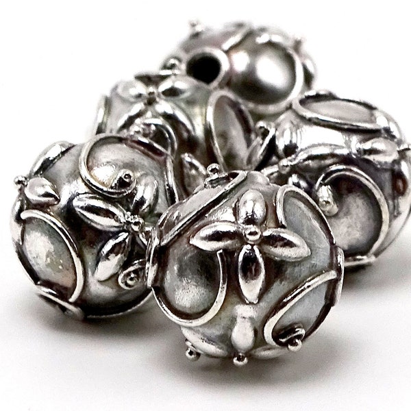 Bali Silver Beads - Etsy