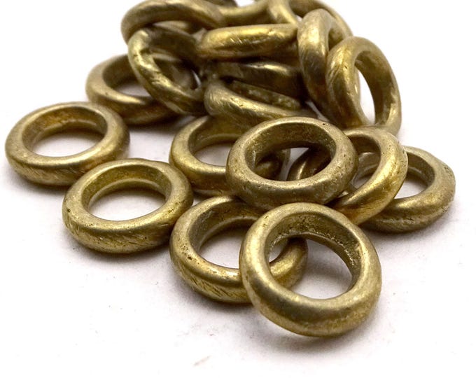 Brushed Matte Finish Solid Brass Beads Big Holes10mm20 Pcs 38-BR106 - Etsy