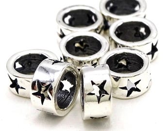 Sterling Silver Stamped Western Star Beads--10mm X 9mm--1 Pc. | 44-ST10 ...