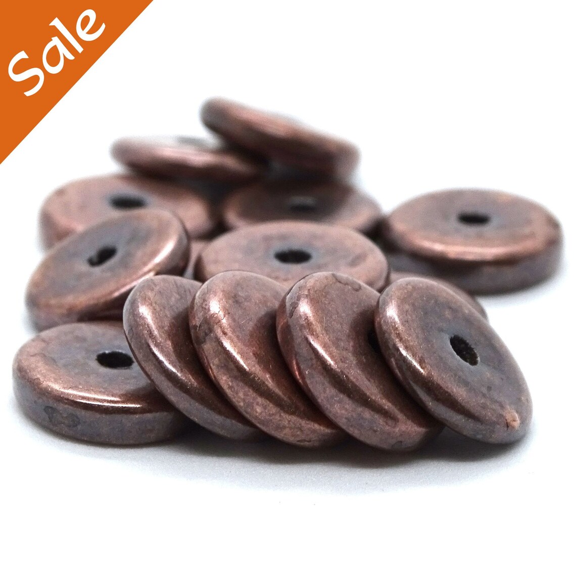 Bronze Metallicized Ceramic Spacers13mm25 Pcs. CLEARANCE - Etsy