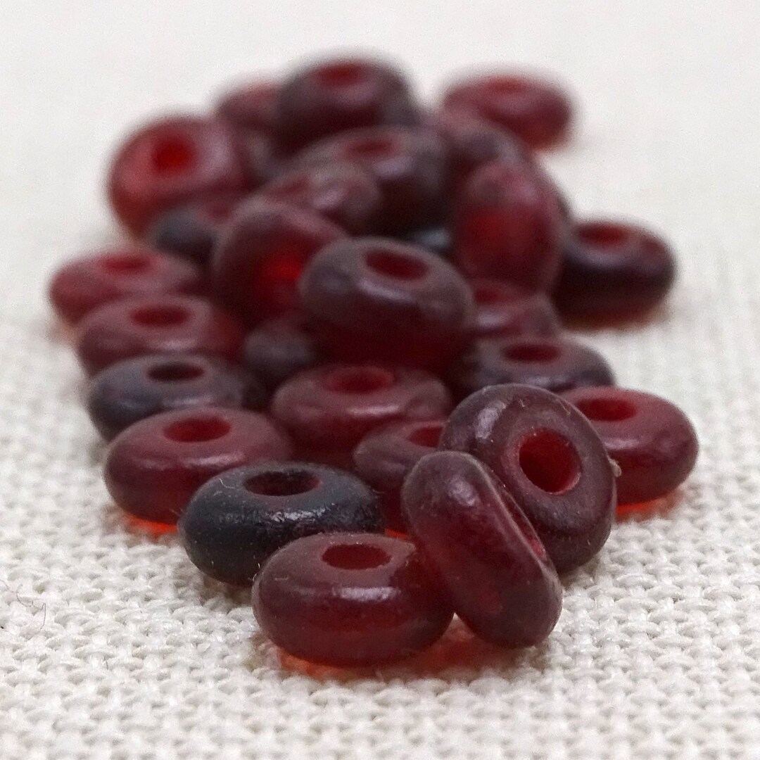Small Red Natural Horn Ring Beads6mm10g Approx. 140 Pcs. 20-HN2006R - Etsy