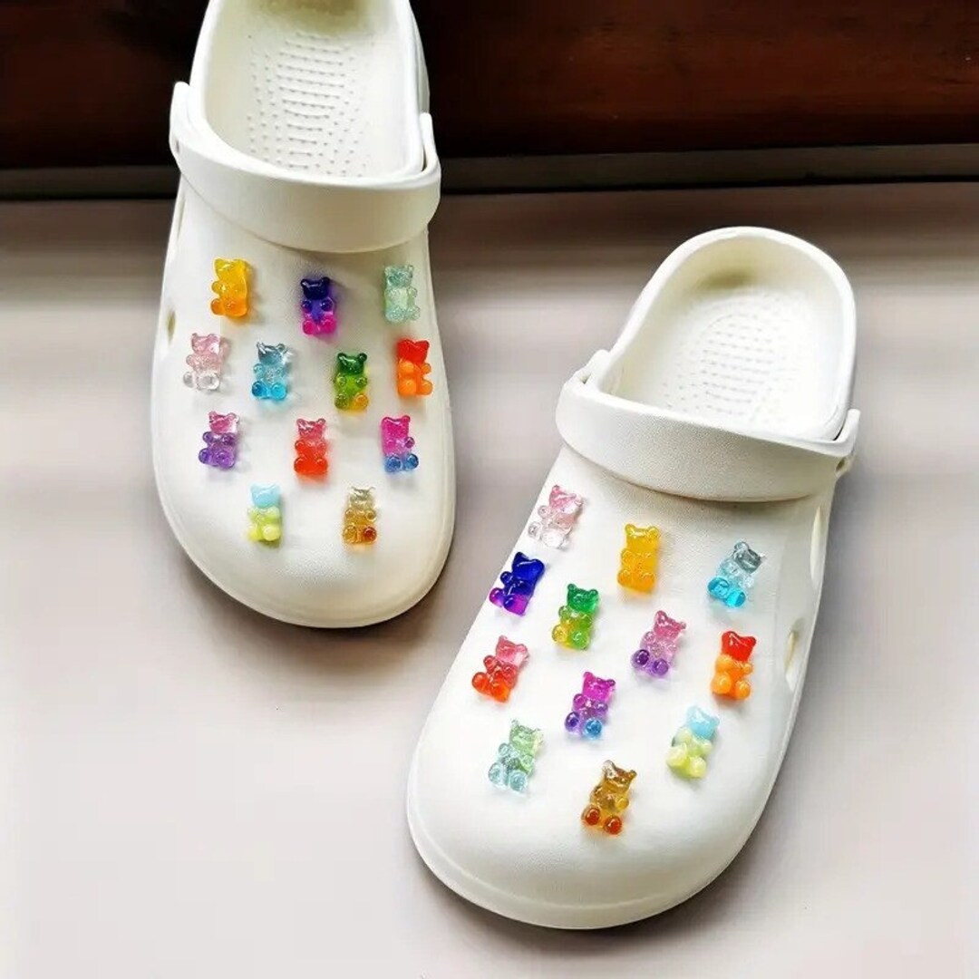 13 Pcs Gummy Bear Shoe Charm Set for Crocs Cute Unique Decoration Shoe ...