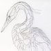 Wire Sculpture Heron, Egret 2D 27" Wall Art by Elizabeth Berrien - Etsy