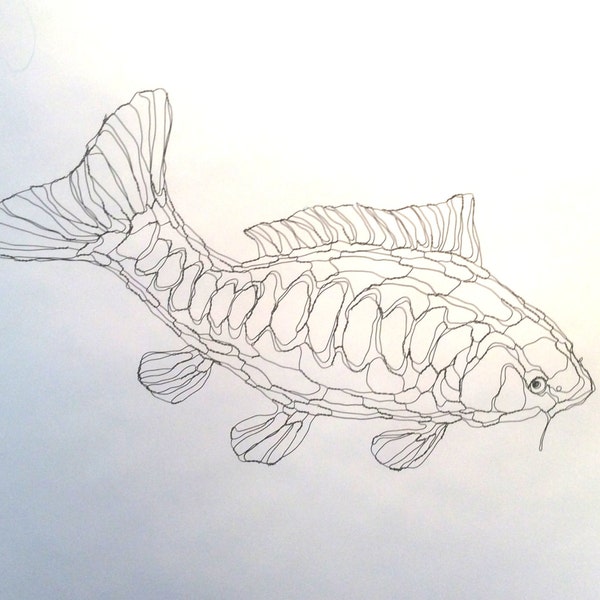 Wire Fish Sculpture - Etsy