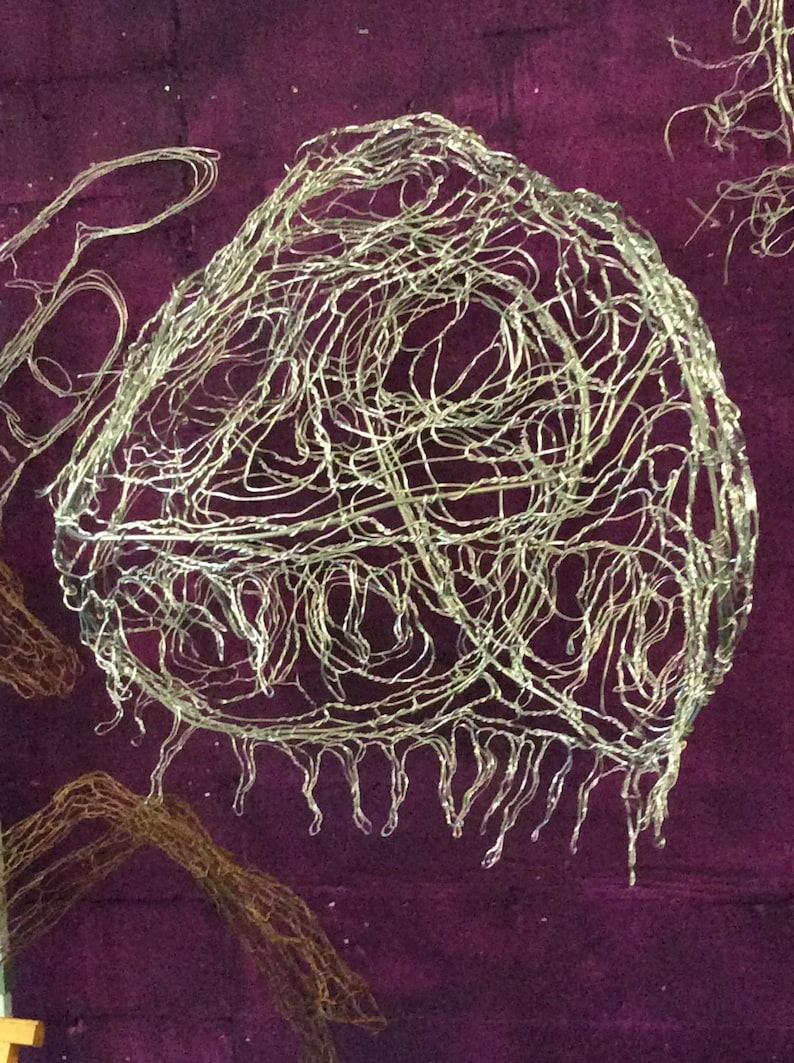 Wire Sculpture Jellyfish 24" by Elizabeth Berrien - Etsy
