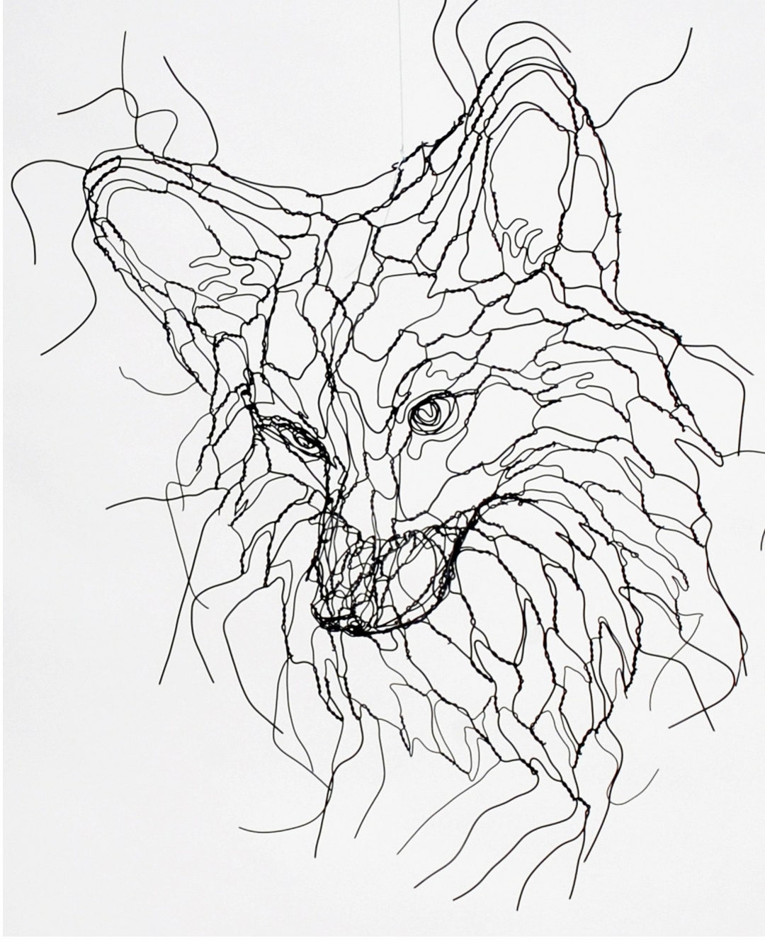 Wire Sculpture 15" Red Fox: Wall Art by Elizabeth Berrien ...