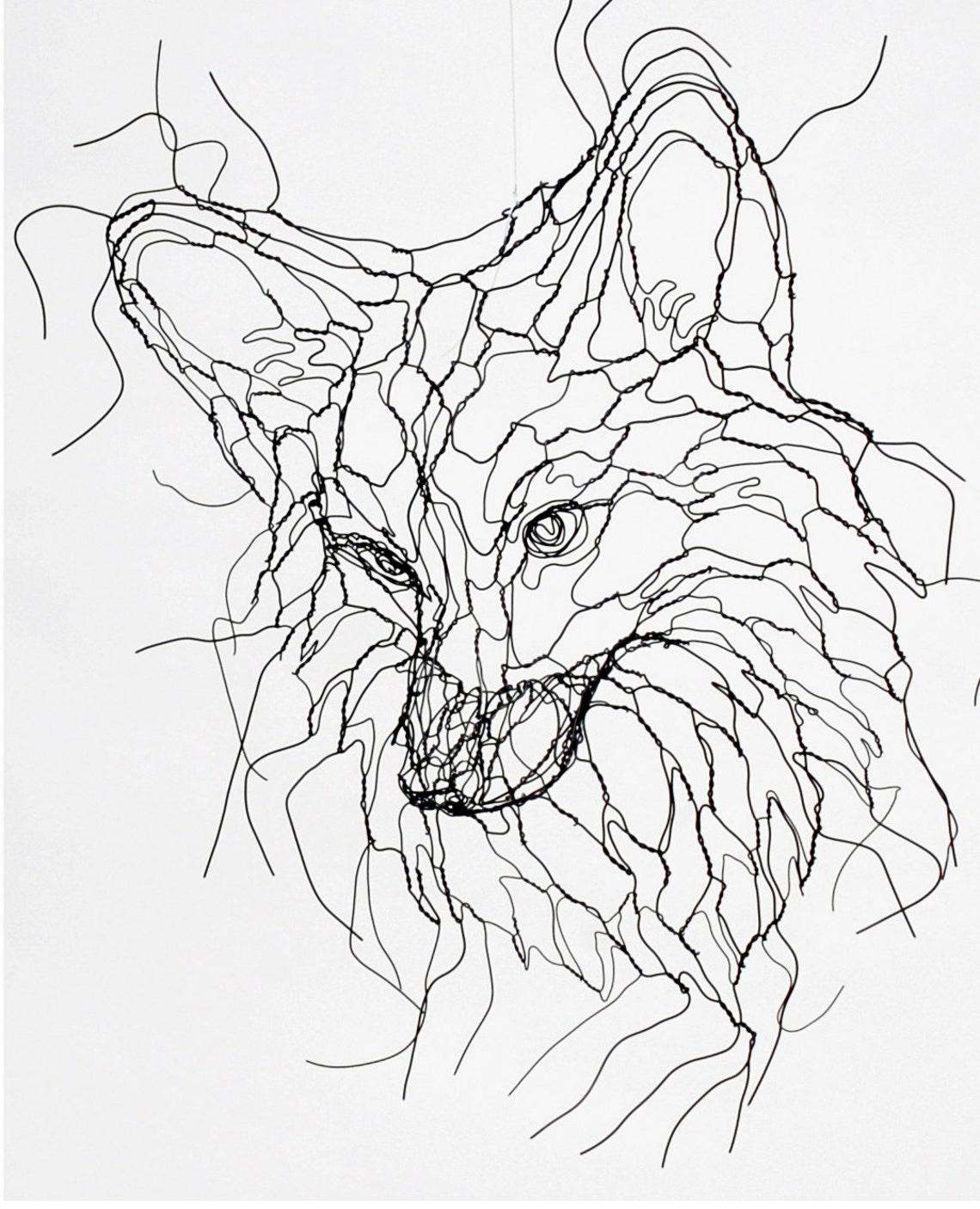 Wire Sculpture 15" Red Fox: Wall Art by Elizabeth Berrien ...