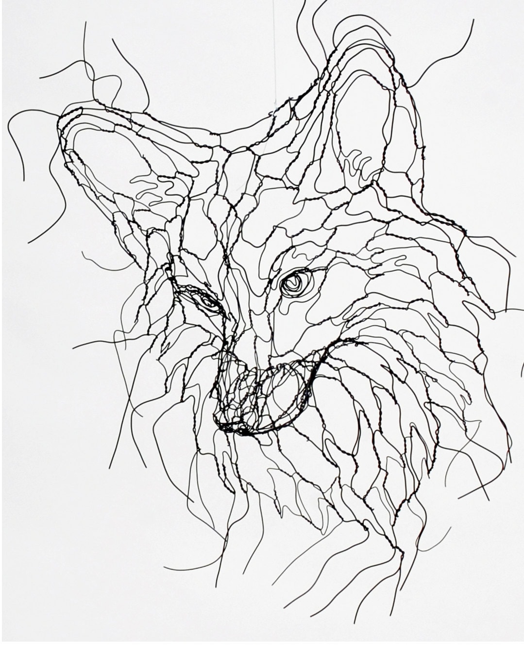 Wire Sculpture 15" Red Fox: Wall Art by Elizabeth Berrien ...
