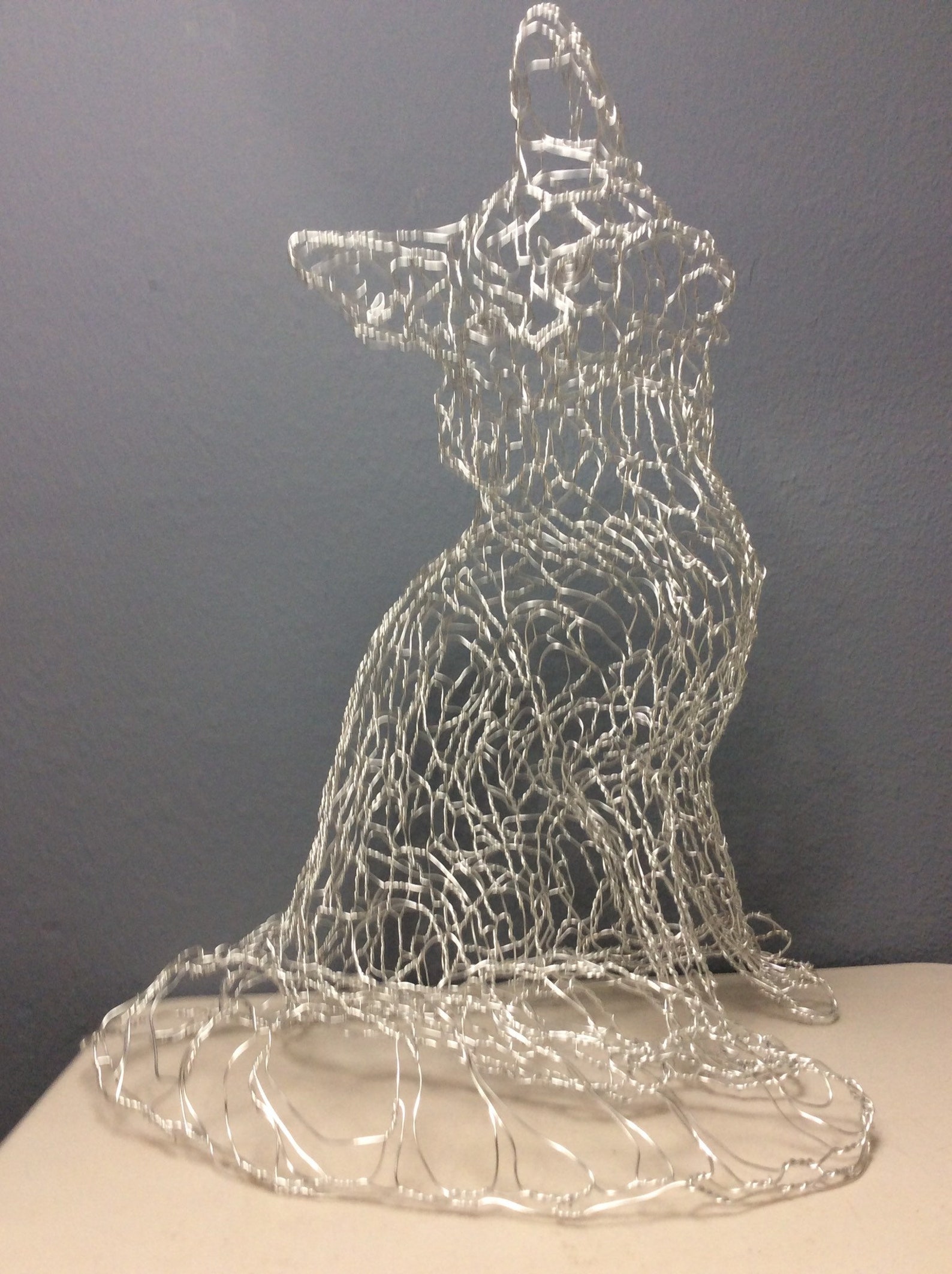 Life-Size 3D Full Body Fox Wire Sculpture by Elizabeth Berrien - Etsy 日本