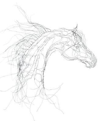 Horse Head 30" Wire Wall Art by Elizabeth Berrien, Internationally ...
