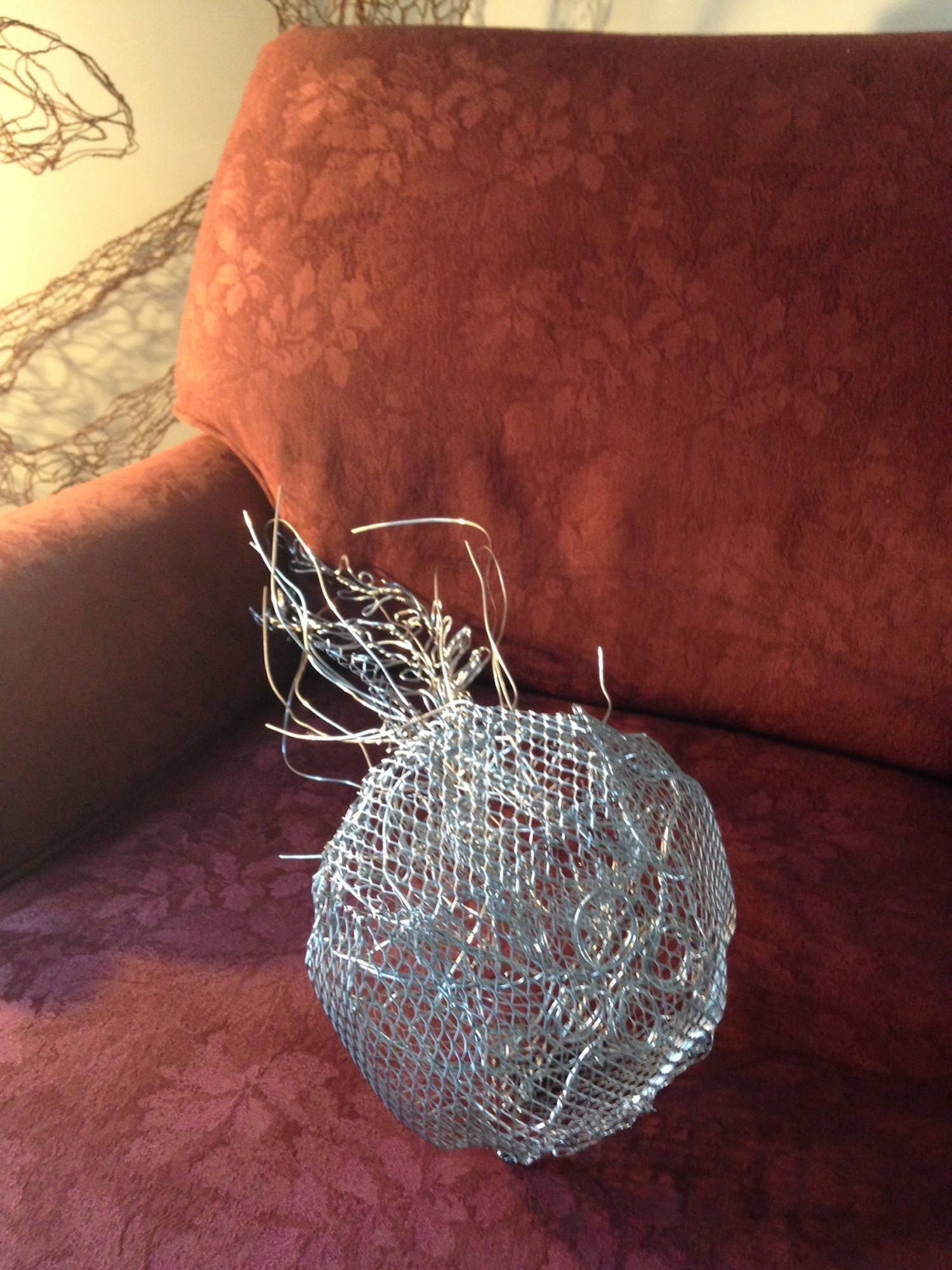 Wire Sculpture Jellyfish 24" by Elizabeth Berrien - Etsy