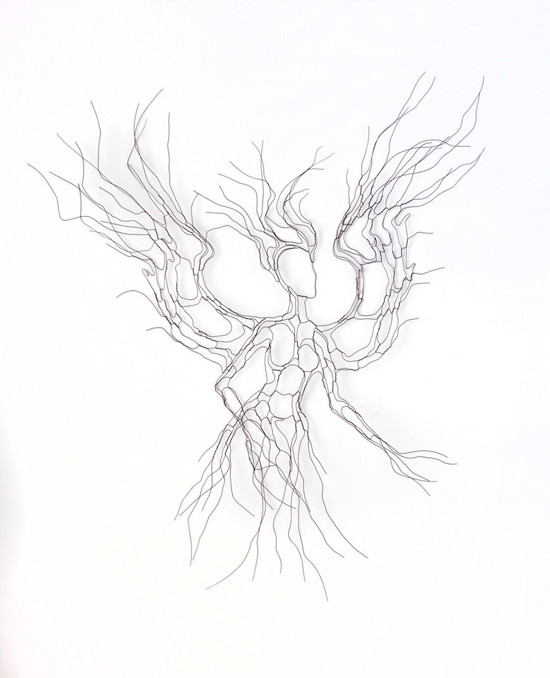 Wire Sculpture Woodland Spirit Entwife: Award Winning Wall Art by ...