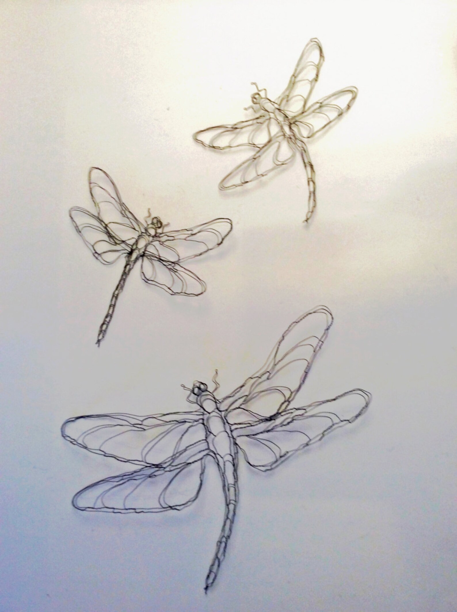Wire Sculpture 2D Dragonfly Wall Art by Elizabeth Berrien, Famous Wire ...