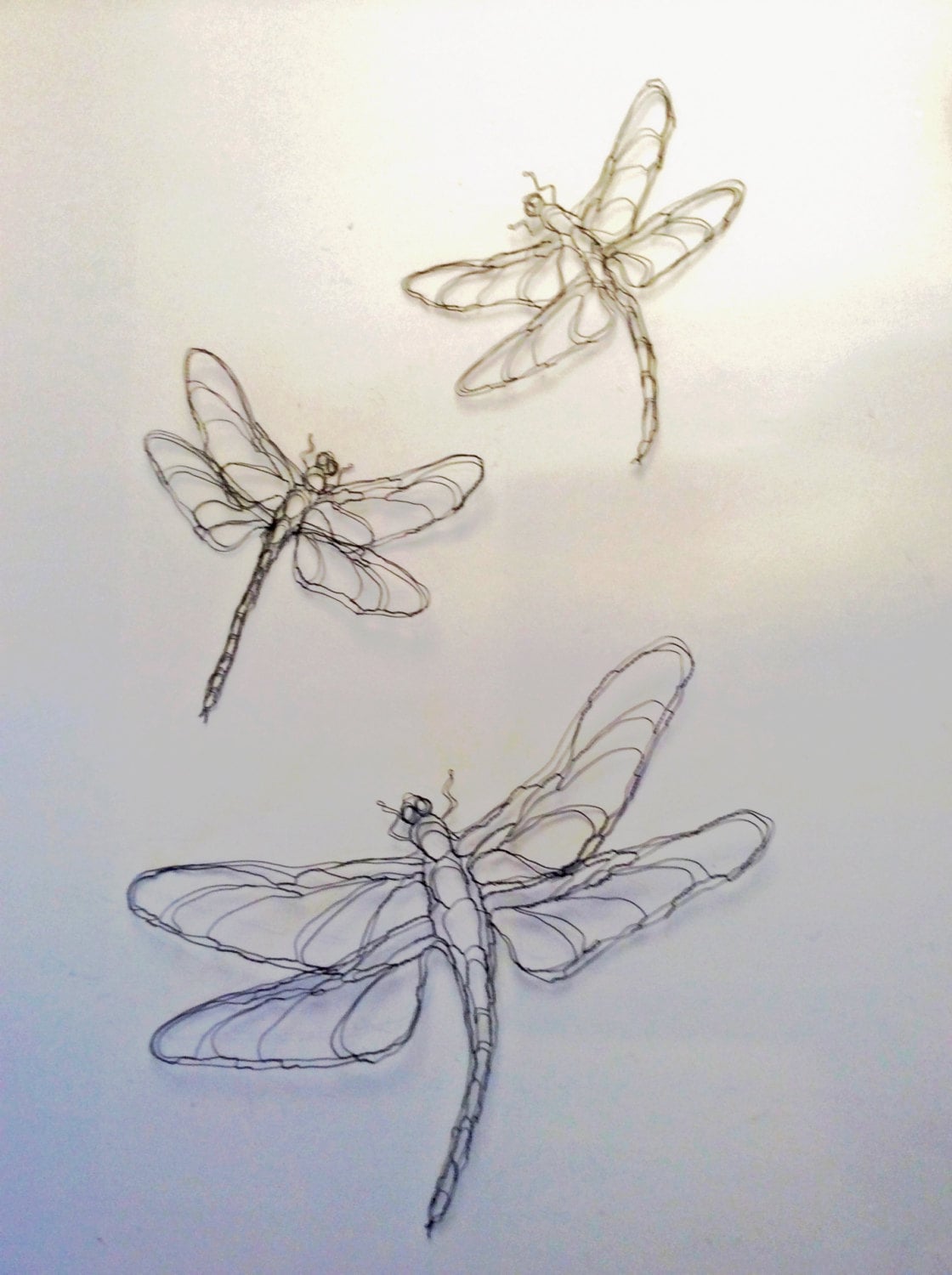 Wire Sculpture 2D Dragonfly Wall Art by Elizabeth Berrien, Famous Wire ...