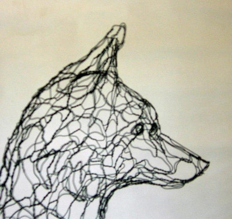 Life-size 3D Full Body Fox Wire Sculpture by Elizabeth Berrien - Etsy