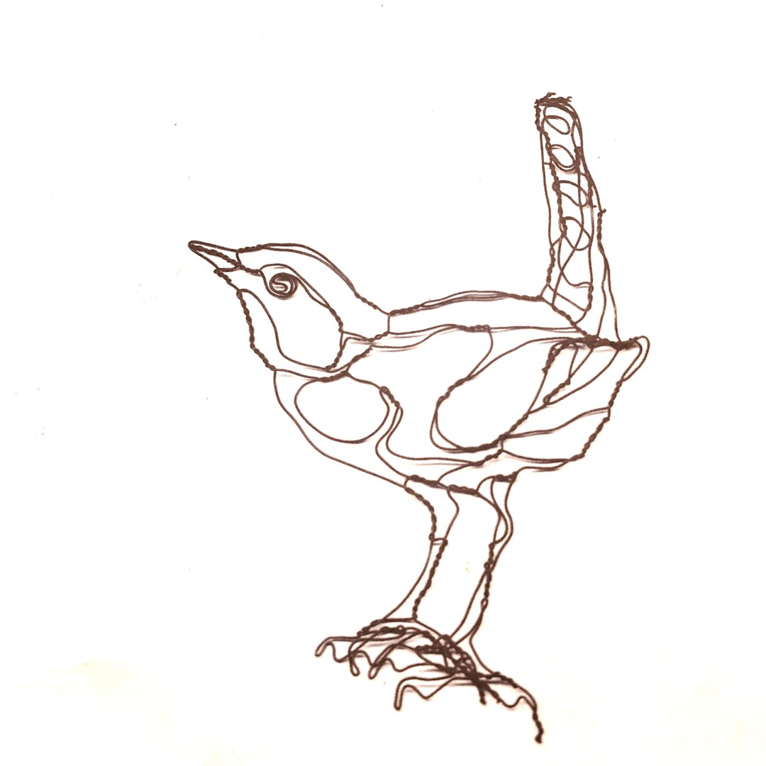 Wren Wire Sculpture by Elizabeth Berrien - Etsy